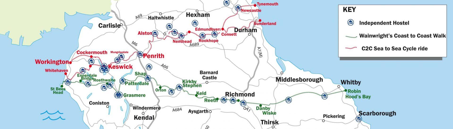 Coast to Coast Cycle Route Accommodation
