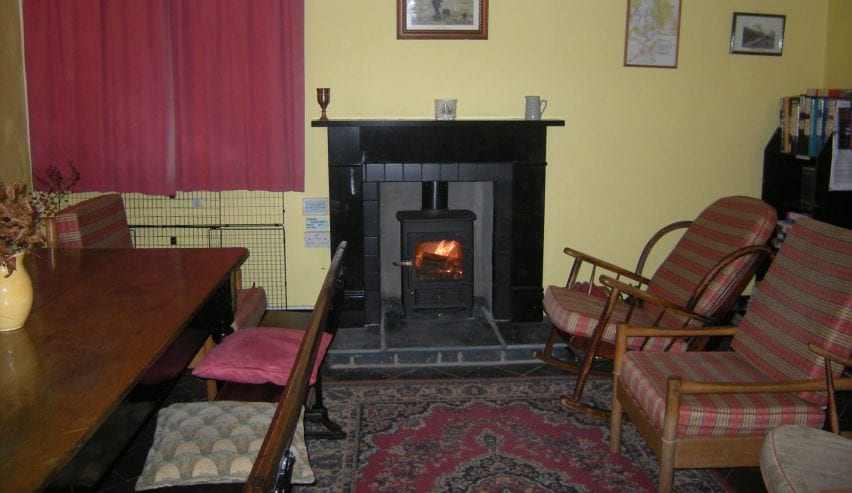 Tyn Cornel Hostels new wood-burning stove - Independent Hostels