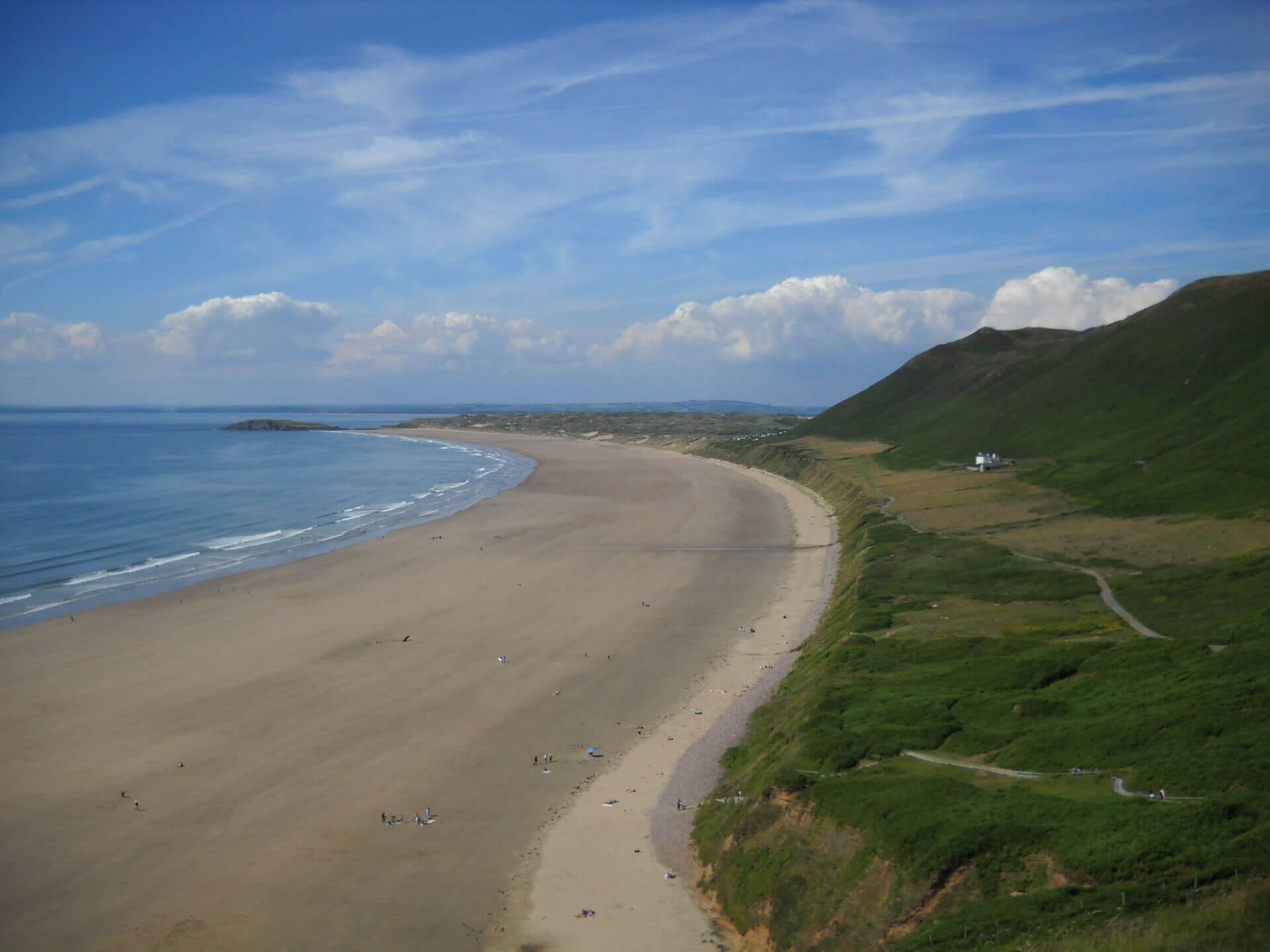 Rhossili Beach; voted the best beach in Europe in 2017 - Independent ...