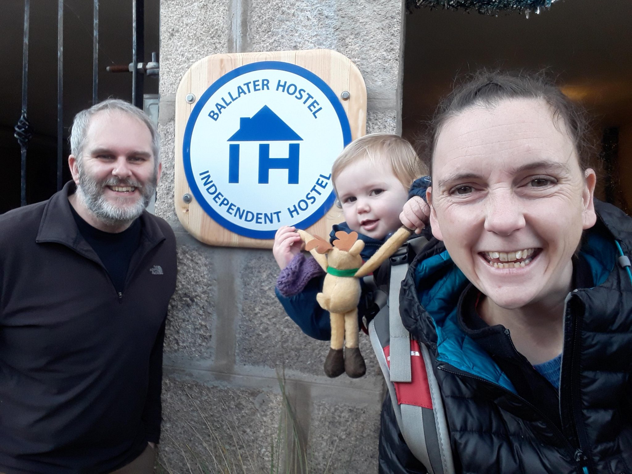 Ballater Hostel's brand new, very swish IHUK sign! - Independent Hostels