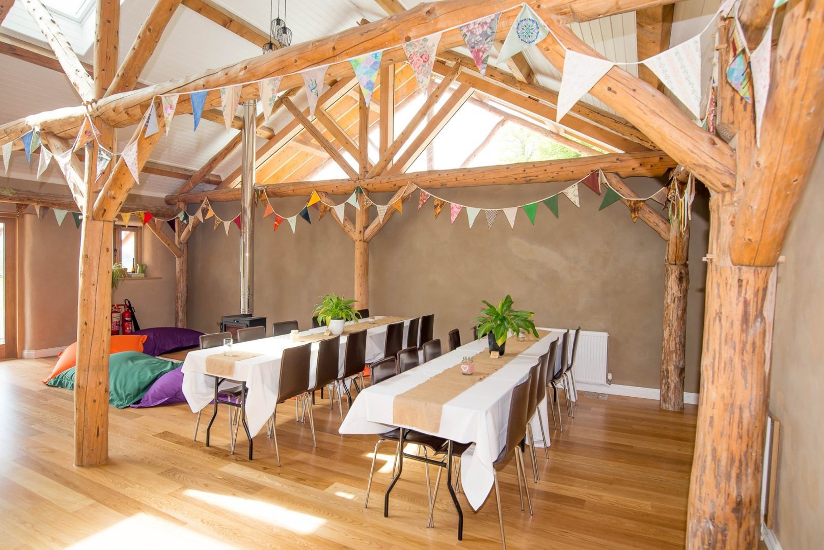 Barn wedding venue in Shropshire with accommodation on site