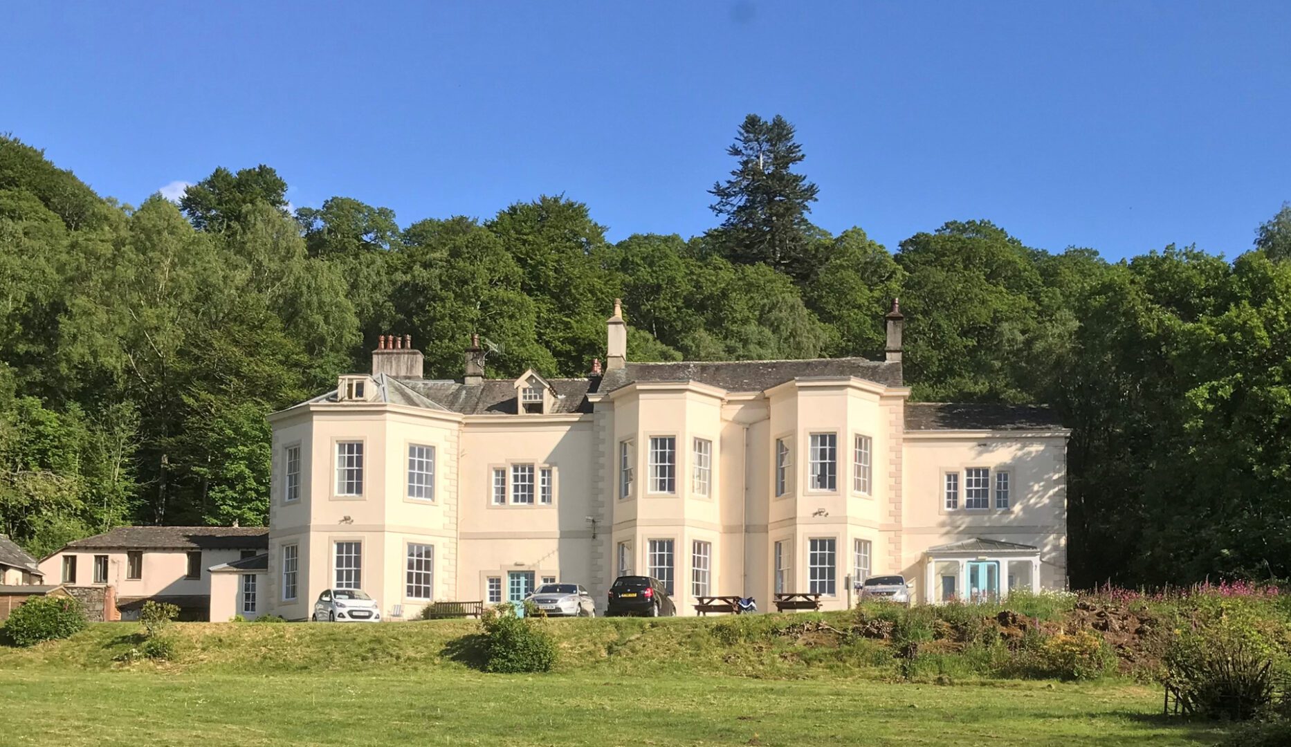Elterwater Hostel in the Langdale Valley in the Lake District.